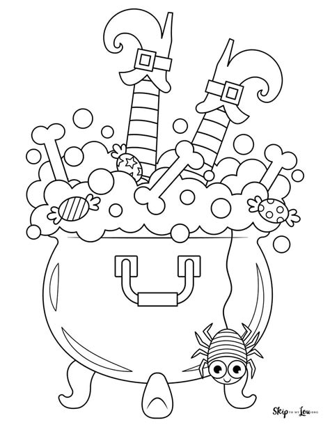 Cute Halloween Coloring Pages To Print And Color Skip To My Lou