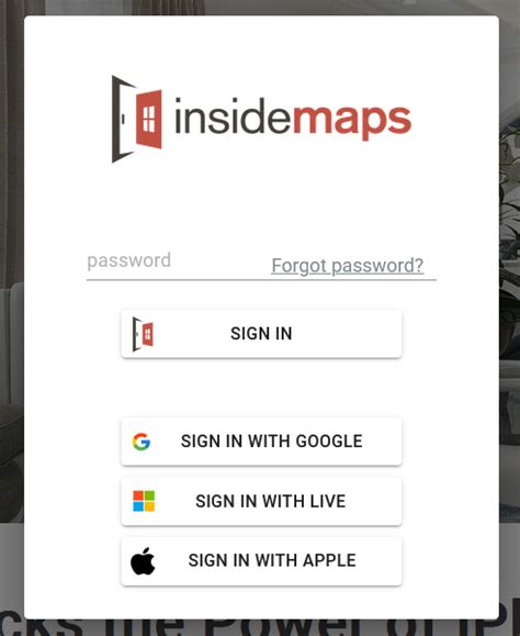 How To Reset Insidemaps Password
