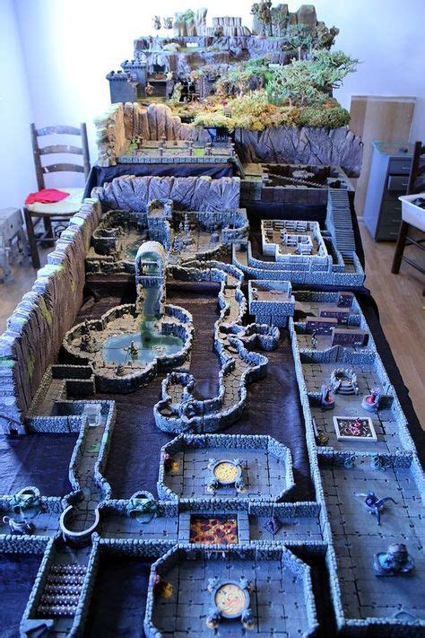 Dwarven Forge Huge Table With 10 Levels Dungeons And Dragons Game