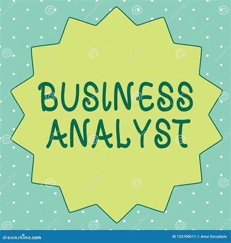 Handwriting Text Writing Business Analyst Concept Meaning Someone Who Analyzes Big Organization