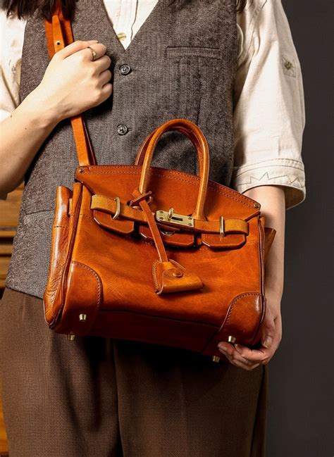 Structured Italian Leather Top Handle Bag Atorie