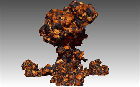 Artstation Explosion Low Poly Model Game Assets