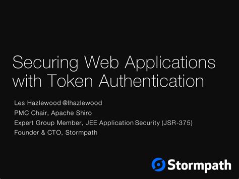 Token Authentication For Java Applications Speaker Deck