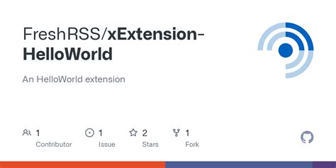 Github Freshrssxextension Helloworld An Helloworld Extension