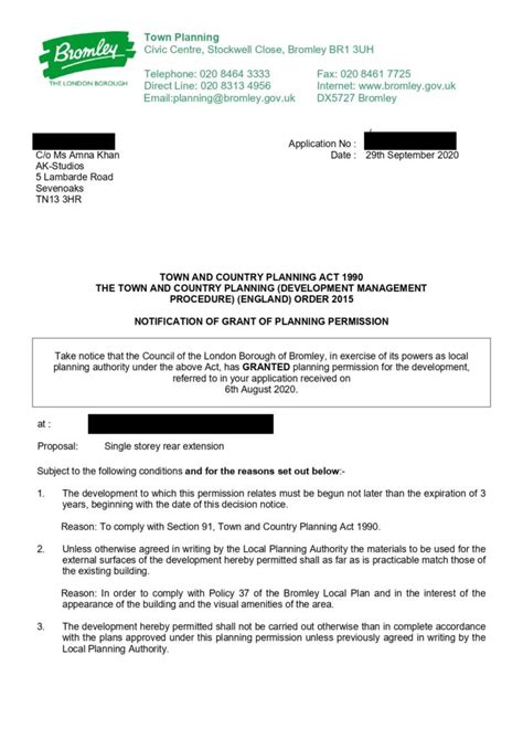 Bromley Council Planning Application Forms