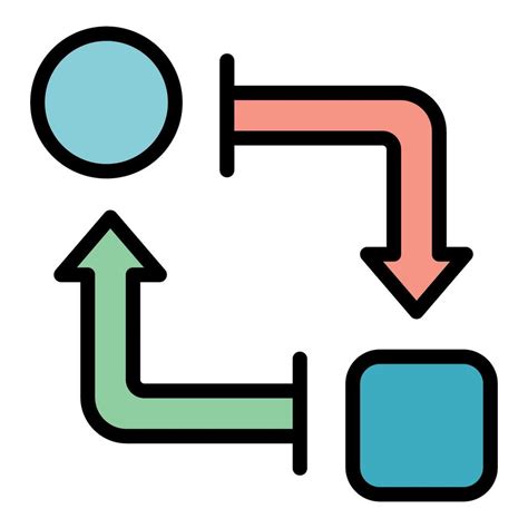 Data Flow Management With Arrows Showing Direction 50139665 Vector Art
