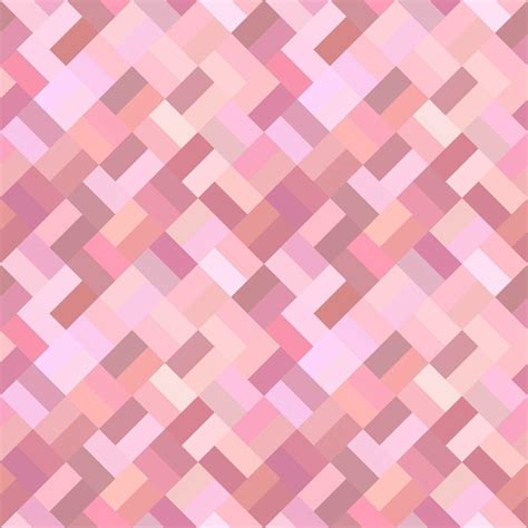 Pink Geometric Diagonal Rectangle Mosaic Tile Pattern Background