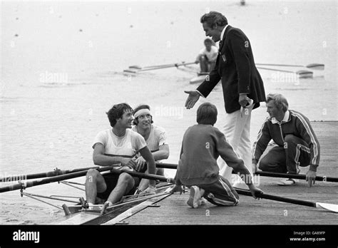 Great Britains Mike Hart R And Chris Baillieu L Are Congratulated