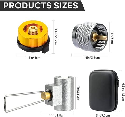 Butane Refill Adapter 3pcs Propaneisobutanebutane Refill Adapters