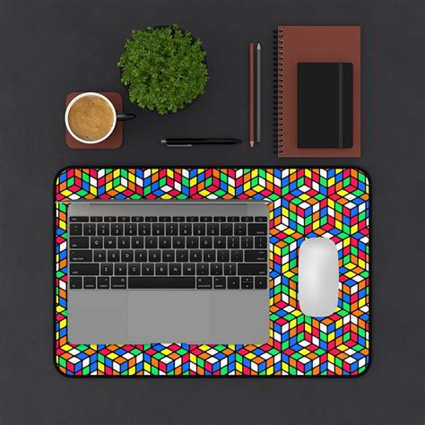 Optical Illusion Rubiks Cube Desk Mat Cubing Mat Speedcubing