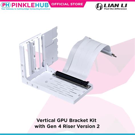 Pinklehub Lian Li Vertical Gpu Bracket Kit With Gen 4 Riser Version 2