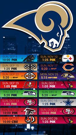 Los Angeles Rams 2019 Mobile City Nfl Schedule Wallpaper Los Angeles Rams Los Angeles