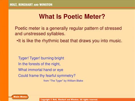 Ppt Exploring Poetic Meter Rhythm And Rhyme A Literary Guide Powerpoint Presentation Id