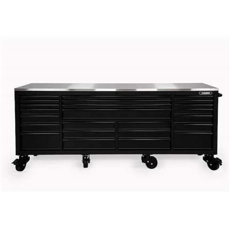 Milwaukee High Capacity 72 In W X 22 In D 18 Drawer Mobile Workbench With Solid Wood Top 48 22