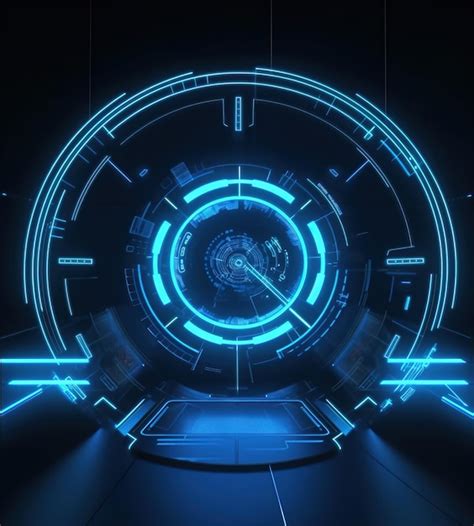 Premium Photo Abstract Hi Tech Squared Futuristic Template