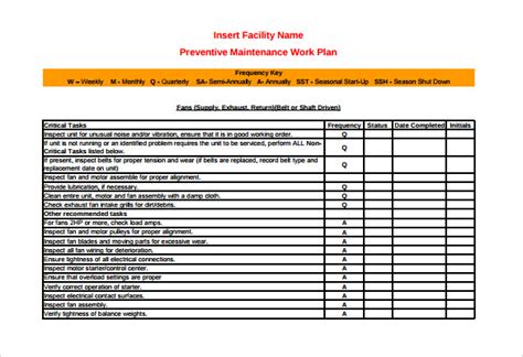 8 Building Maintenance Program Template Excel Templates Excel