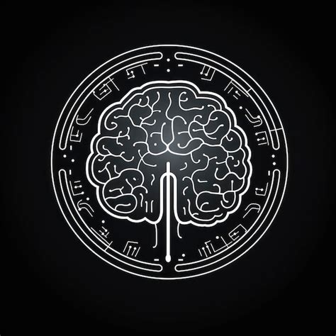 Premium Ai Image Brain Logo