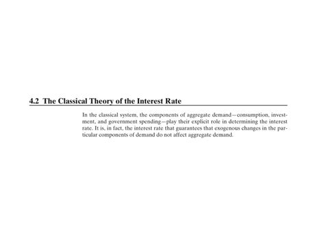 The Classical Theory Of The Interest Rate Macro Economics Studocu