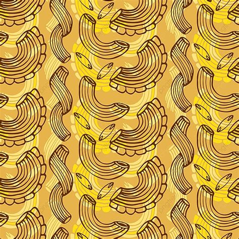 Macaroni Seamless Pattern Bright Decoration Background Bright Gourmet