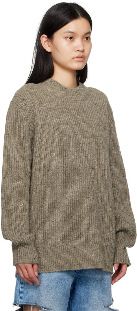 Maison Margiela Brown Crewneck Sweater Maison Margiela