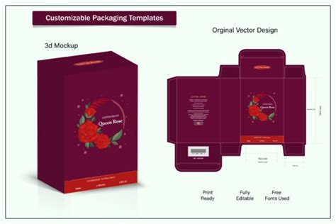 Box Design Template Graphic By Sumonuix · Creative Fabrica
