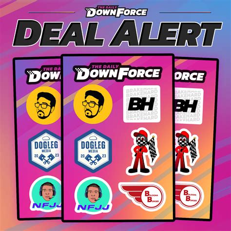 Daily Downforce Creators Sticker Pack 2024 The Daily Downforce