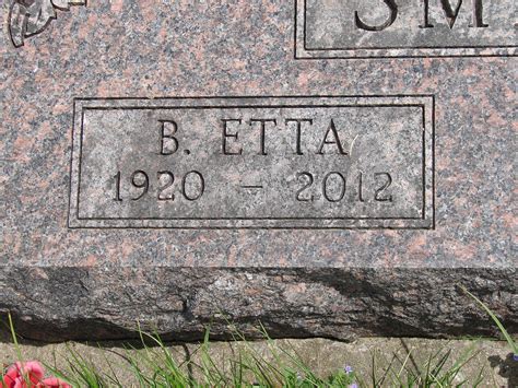 Barbara Etta “etta” Haynes Smith 1920 2012 Find A Grave Memorial
