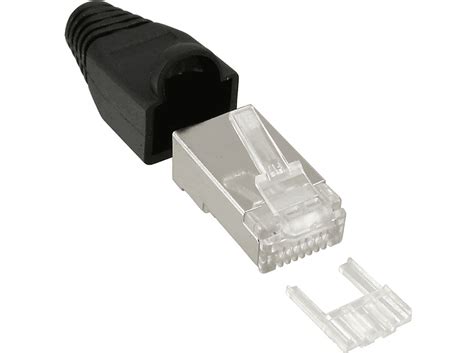 Inline 100er Pack Inline® Crimpst Rj45 Gesch M Knicksch And Einfädelh Schwarz Bulk