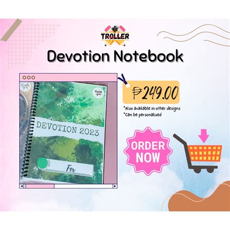 Devotion Notebook Personalized Shopee Philippines