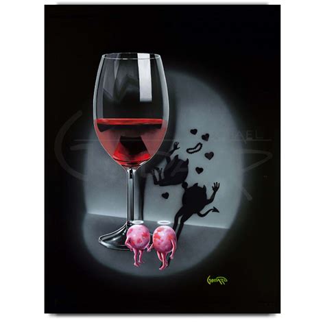 First Date Red Wine By Michael Godard Art Center Gallery