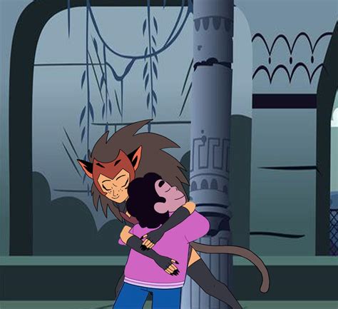 Catra Hugging Steven By Lagovulpesthegentle On Deviantart