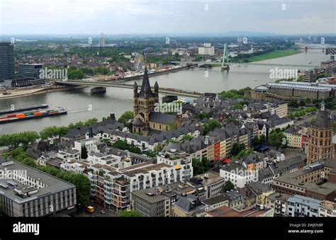 Panoramic View Of Cologne Germany From The Top Of The Cologne