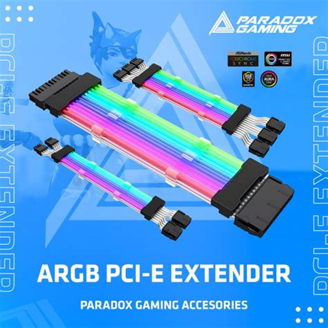 Jual Kabel Pcie Extender Paradox Gaming Argb Pci E Cable Extender