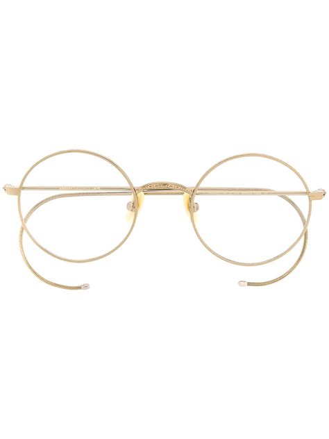 Moscot Hamish Glasses Gold Farfetch Uk