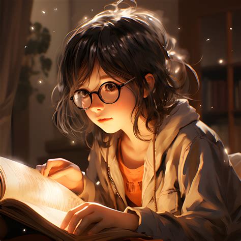 Anime Girl With A Book