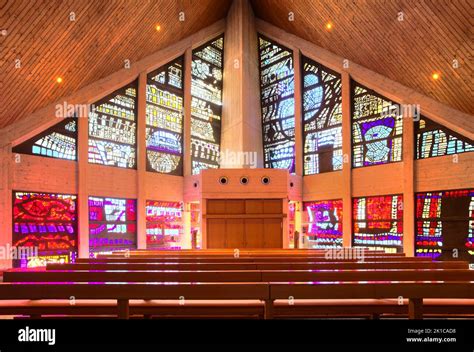 Stained Glass Window By Emil Wachter St Michaels Chapel Seebach Baden Wuerttemberg Germany