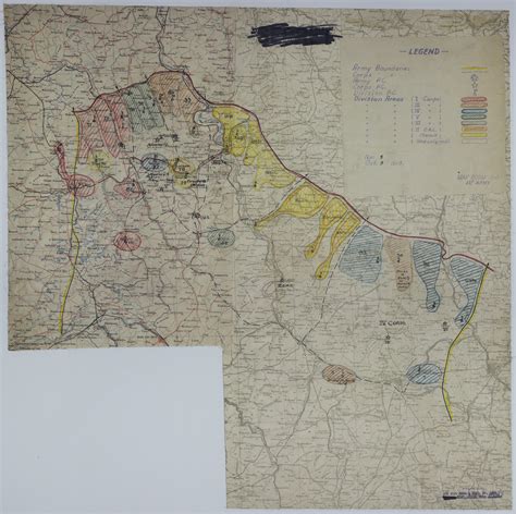 Map Of Divisional Positions On October 3 1918 Harry S Truman