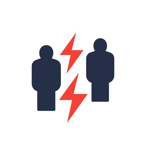 Conflict Icon With Two People 35800785 Vector Art At Vecteezy