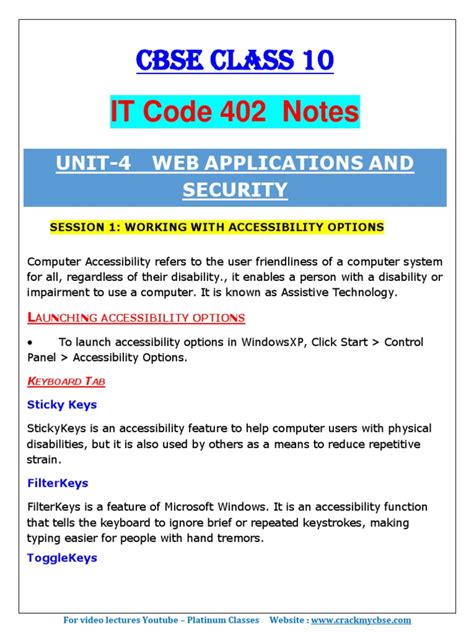It Code 402 Notes Cbse Class 10 Pdf Internet Access Computer Network