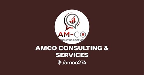 Amco Consulting And Services Instagram Facebook Linktree