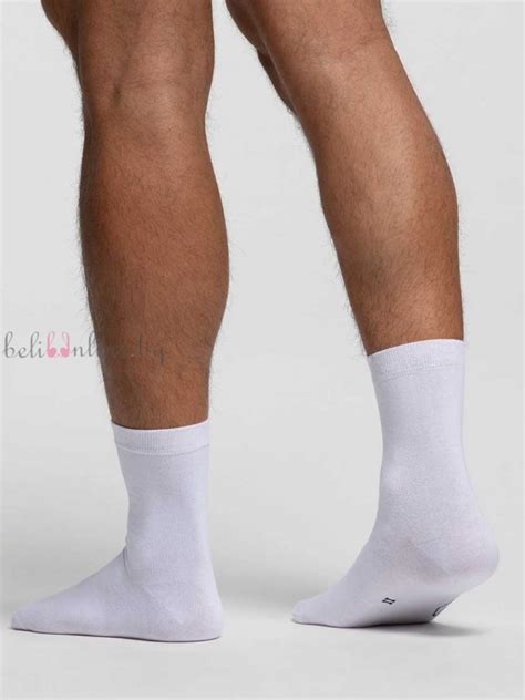Cotton Sokcs бял Памучни къси мъжки чорапи Pompea Cotton Sokcs б