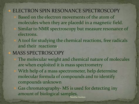 Spectroscopy Principles And Applications Pptx