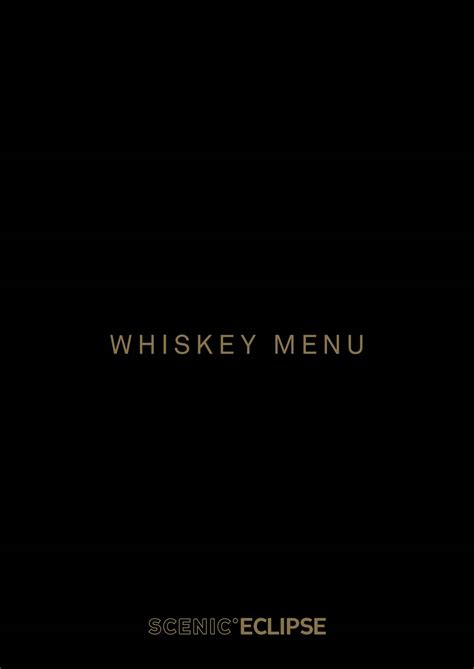 Scenic Eclipse Whiskey Menu Pdf By Scenic Issuu