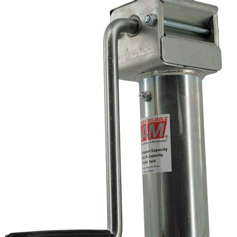 Ram Zinc Plated Aframe Trailer Jack 5000lb Capacity Side Wi
