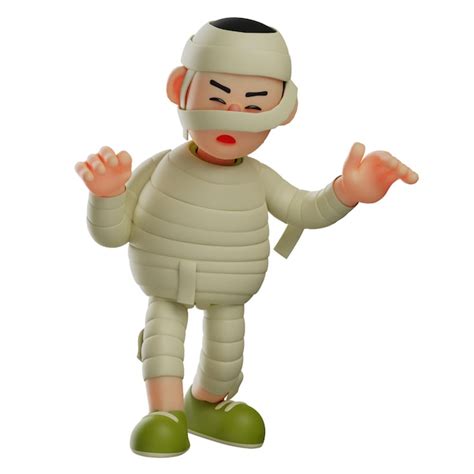 Premium Photo 3d Illustration 3d Illustration Of Cute Mummy Character
