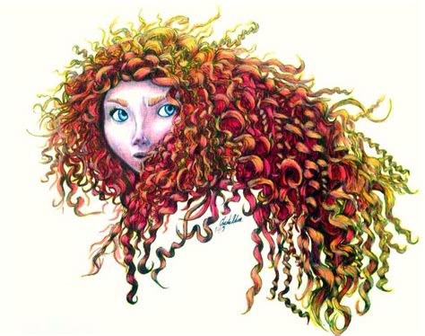 Merida From The Disney Movie Brave I Drew This With Colored Pencil And