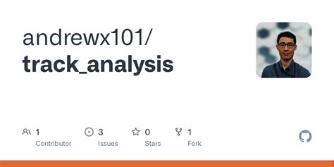 Trackanalysisresources At Main · Andrewx101trackanalysis · Github