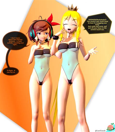 Rule 34 2girls 3d 3d Artwork Alternate Version Available Artemis Kuzaki Cosmixlewds Barely
