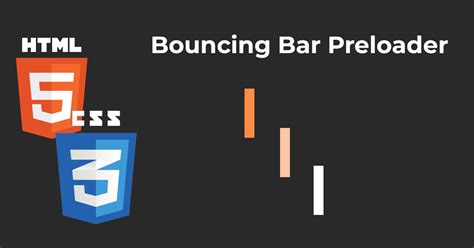 Bouncing Bar Preloader CSS Geekboots