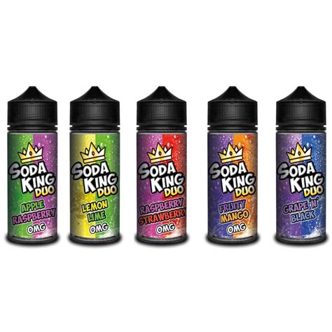 Soda King Duo 100ml Shortfill E Liquid 2 For £25 Vapeology